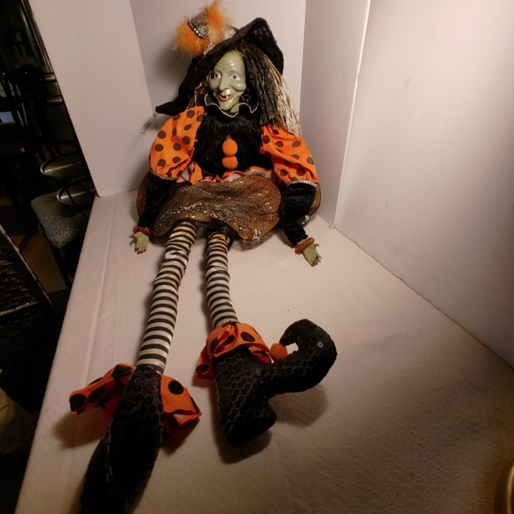 unknown | Holiday | Hallowen Witch Bendable Parts 34 Inches Long Hard ...